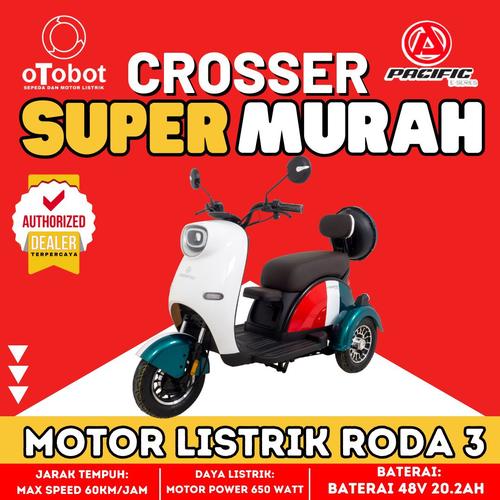 Jual Pacific Exotic Crosser Sepeda Motor Listrik Roda Tiga - italian ...