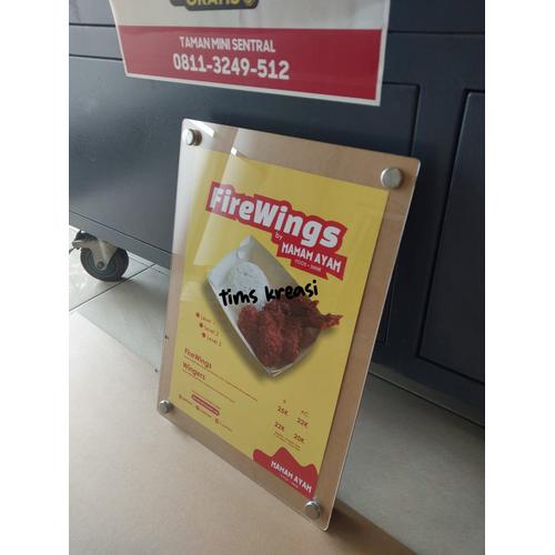 Jual Papan Akrilik Double | Frame Akrilik | Signage | Bingkai Akrilik ...