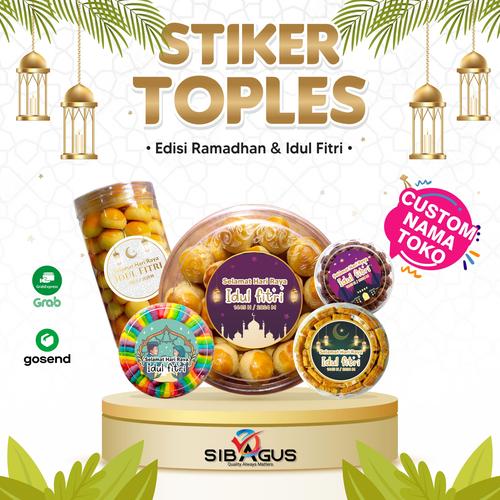 Jual STIKER TOPLES KUE KERING TEMA LEBARAN | STIKER CHROMO | STIKER ...