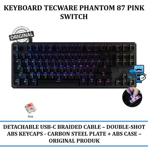 Promo Keyboard Tecware Phantom 87 Pink Switch - Original Produk Cicil 0 ...
