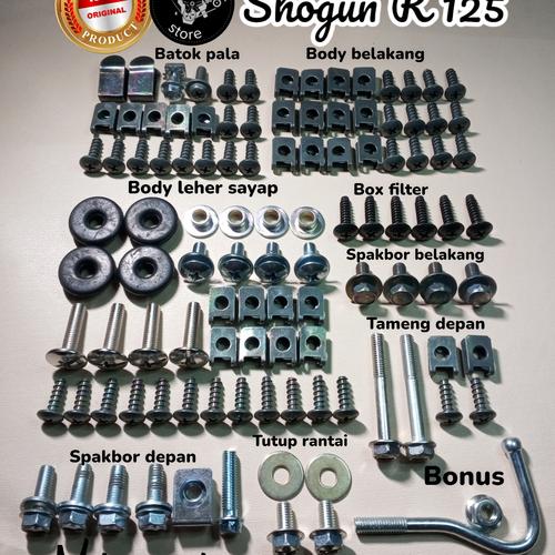 Jual Baut baud body motor Shogun 125 R fullset body fullbody - Kota ...