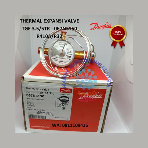 Jual Danfoss Expansion Valve TGE 3.5/5TR 067N3150 for R410A/R32 ...