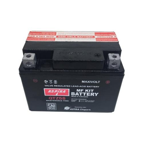 Jual Aki Motor Aspira GTZ5S MF Beat Vario Mio Scoopy 11-GTZ-5SMF ...
