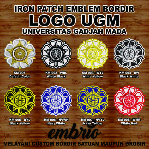 Jual Patch UGM emblem bordir logo Universitas Gadjah Mada - Iron on ...