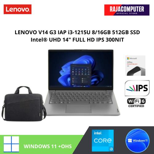 Jual laptop Lenovo V14 G3 Core i3 1215u 4/8GB 512GB SSD w11 ohs Resmi - Kab. Kediri ...