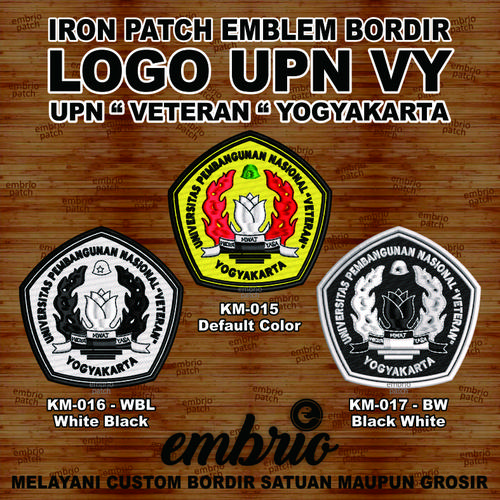Jual Patch UPN emblem bordir logo UPNVY Universitas Veteran Yogyakarta ...