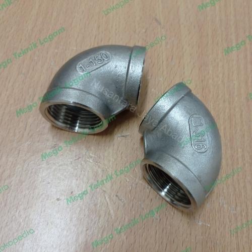 Jual Elbow 1"inch /knee Stainless SS304 Drat dalam class 150 - Jakarta Barat - Mega Teknik Logam ...