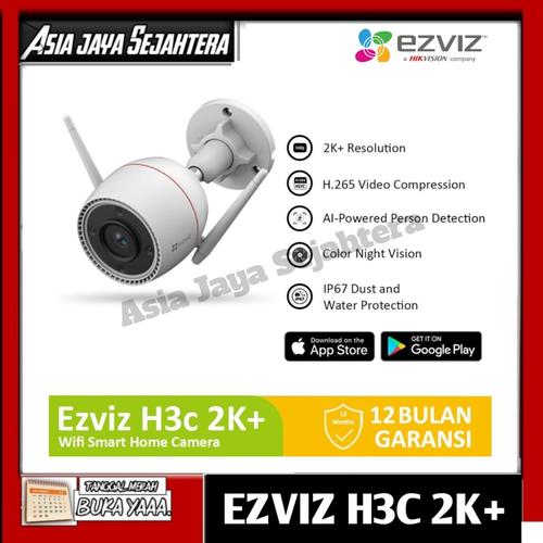 Promo Ezviz H3C 4MP Color Night Vision 2K+ IP Cam Outdoor Kamera CCTV ...