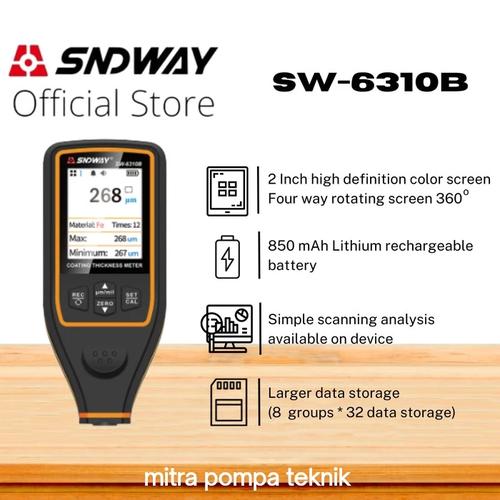 Jual SNDWAY SW-6310B Coat Thickness Meter Automobile Pengukur Ketebalat Cat - Jakarta Barat ...