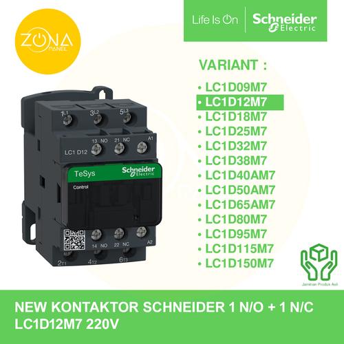 Promo KONTAKTOR CONTACTOR SCHNEIDER LC1D12M7 LC1D12 D12 220V NEW ...