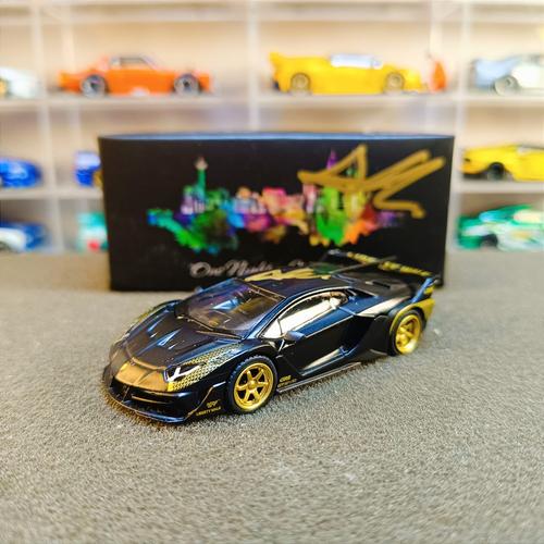 Jual Mini GT 519 Aventador GT EVO Matte Black w/ Gold Accent “One Night ...