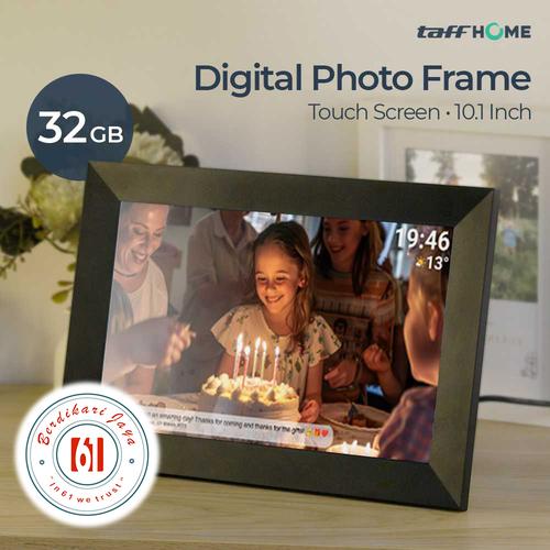 Jual Frameo Digital Photo Frame Bingkai Foto Touch 10.1 Inch (BLACK ...