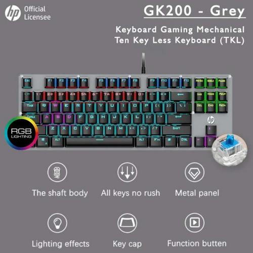 Jual Keyboard Gaming Mechanical HP GK200 RGB light - Kota Bandung ...