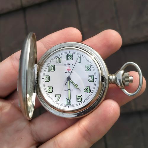 Jual SUPER RARE ! vintage genie military pocket watch jam saku kantong ...