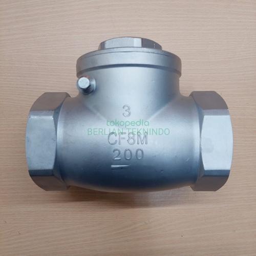 Jual 4" inch Swing Check Valve Stainless SS316 CF8M DN100 - Jakarta ...