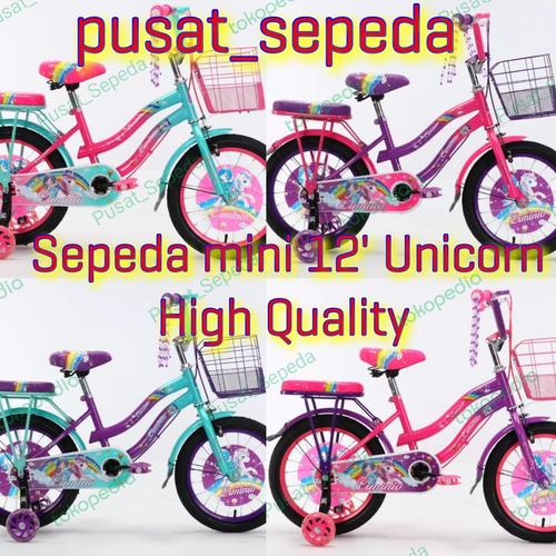 Jual Sepeda Mini 12 anak 2 thn sd 4 thn keren girly ada roda bantu ...