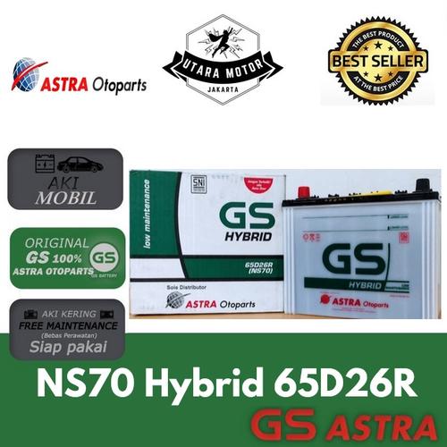 Promo GS ASTRA Aki Basah Mobil NS70 HYBRID 65D26R 12V 65Ah Hino Fuso ...