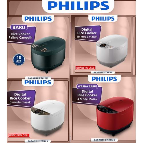 Jual philips hd4515 digital rice cooker 1.8 garansi resmi philips ...