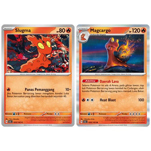 Jual Pokemon TCG Indonesia - Slugma, Magcargo sv5s - Slugma - Kab ...