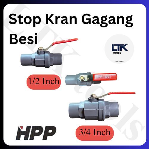Jual Ballvalve Gagang Besi/ Stop Kran Gagang Besi Merek HPP - 1/2 ...