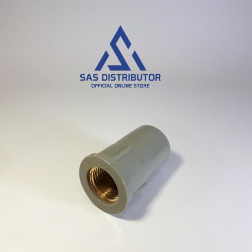 Jual Sdd 1/2" inch Kuningan Sova / Sok Drat Dalam Kuningan 1/2" in ...