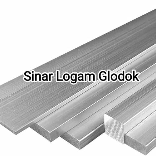 Jual plat alumunium strip tebal 2mm x 50mm x 6 meter plate alumunium ...