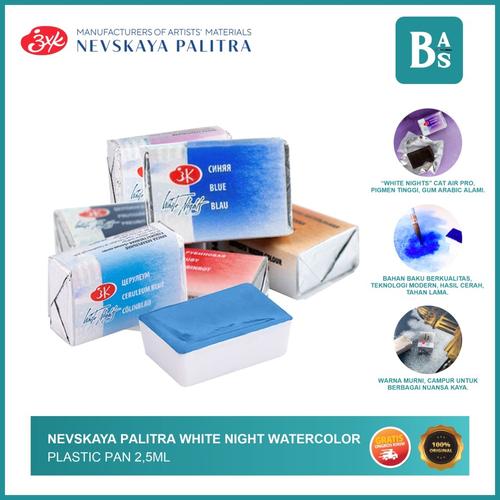 Jual Nevskaya Palitra White Night Watercolor Plastic Pan 2,5ml Series 2 ...