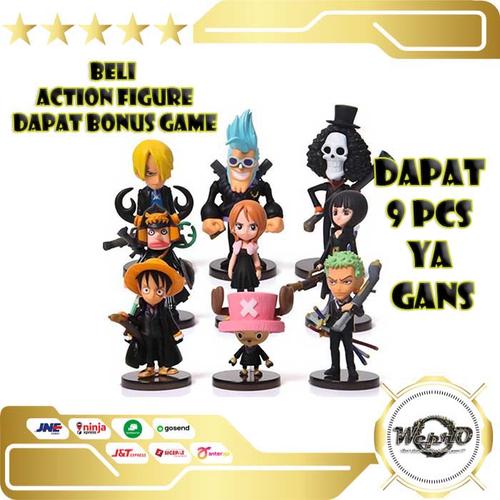Promo 9 PCS SET Action Figure One Piece The Straw Hat Pirates - CHIBI ...