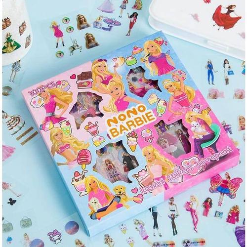 Jual Sticker Barbie 100 Lembar / Sticker Mainan Anak / Sticker Frozen ...