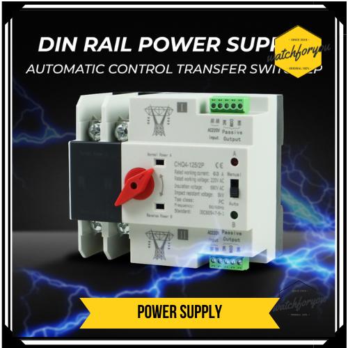 Jual Din Rail Power Supply Automatic Control Transfer Switch 2P 63A ...