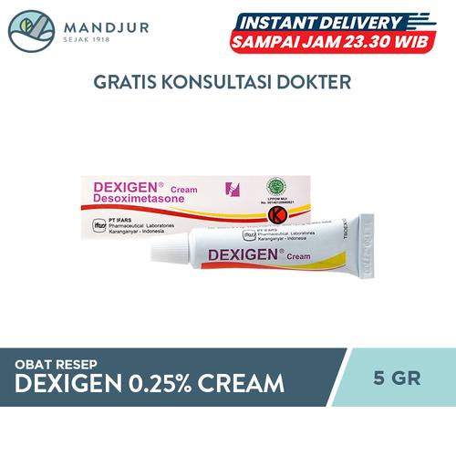 Jual Dexigen 0.25% Cream 5 g / Obat Dermatitis & Eksim - Jakarta Pusat ...