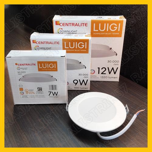 Jual DownLight LED Tanam bulat 7W 9W 12W Watt Kuning Centralite LUIGI ...