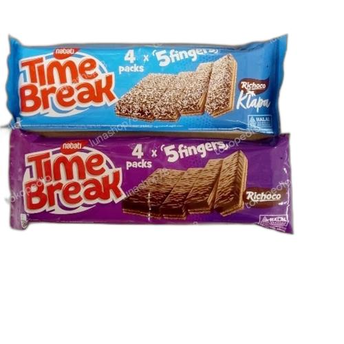 Jual Nabati Time Break 5 Finger Rasa Coklat - Kelapa 64 gr - Kelapa ...