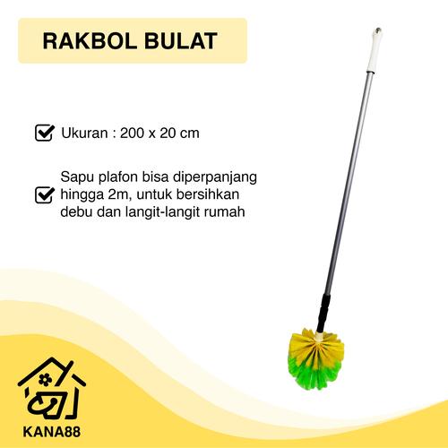 Jual Rakbol Bulat Dragon Sapu Plafon Sawang Langit-Langit Nylon Bisa ...