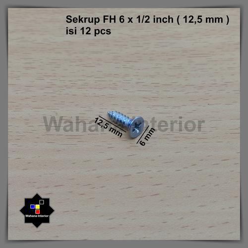 Jual Sekrup moon lion FH 6 / sekrup tapping moon lion / skrup kepala 6 ...