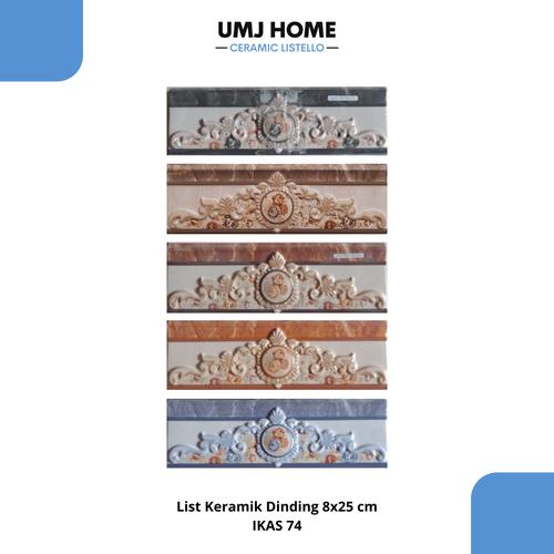 Jual List Keramik Dinidng Timbul 8x25 cm IKAS 74 Import - Kab ...