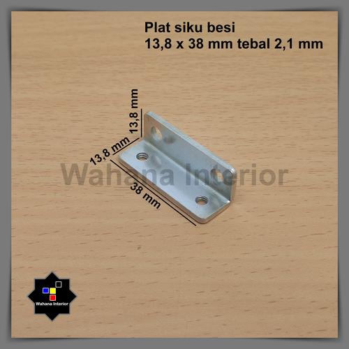 Jual Plat siku besi L kecil / bracket siku / ambalan besi / plat ...