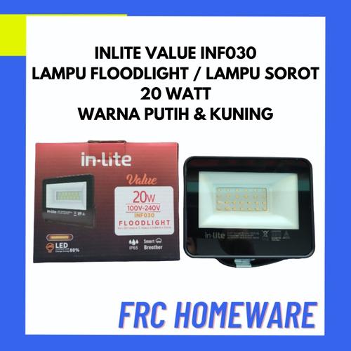 Jual InLite Lampu Sorot FloodLight LED Value 20W 20 WATT INF030 Flood ...