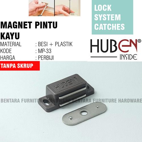 Jual HUBEN MP-33 MAGNET PINTU Door Magnetic Catches / SloT Kecil (Putih ...