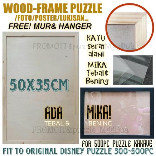 Jual FRAME BINGKAI PIGURA KAYU HARMONY 50X35cm Kokoh,Mika tebal&bening ...