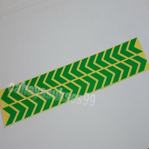 Jual Sticker Mobil Box Hijau Reflective Stiker Bumper SAFETY SIGN ARROW ...