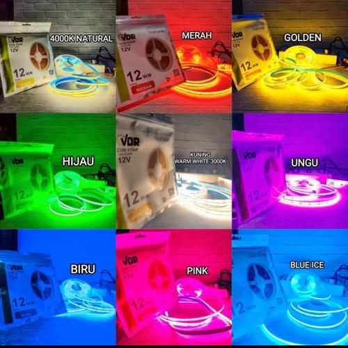 Jual VDR LED STRIP COB DC 12V 320LED / METER IP33 5M 1ROLL 5 METER ...