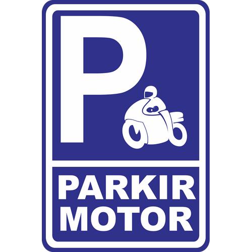 Jual Rambu Parkir Motor 40cm x 60cm, 35cm x 50 cm, plat ACP 3mm - Kota ...