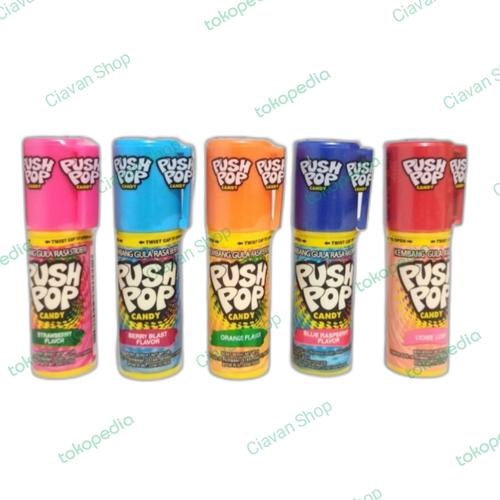 Jual Permen Push Pop / Permen Bentuk Lipstick / Push Pop Fruit Candy ...