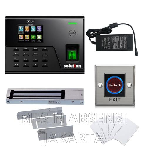 Jual solution x107 paket akses door paket access door access control ...