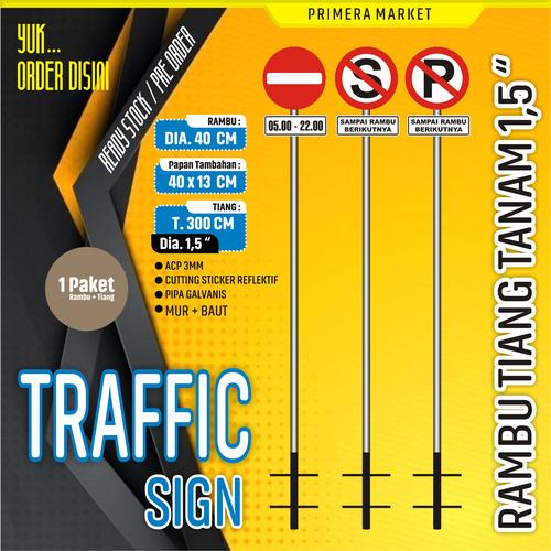 Jual RAMBU TIANG TANAM 3 METER 1,5 INCHI PLUS PAPAN TAMBAHAN MODEL ...