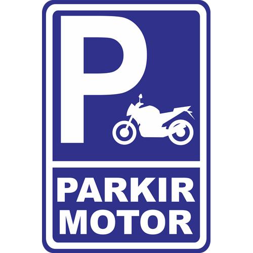 Jual Rambu Parkir Motor II 40cm x 60cm, 35cm x 50 cm, plat ACP 3mm ...
