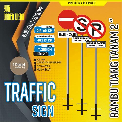 Jual RAMBU TIANG TANAM 3 METER 2 INCHI PLUS PAPAN TAMBAHAN MODEL BULAT ...