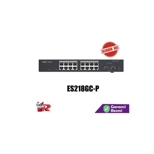 Jual Ruijie RG-ES218GC-P 18-Port Gigabit Smart Cloud Mananged PoE Switch - Kota Bandar Lampung ...