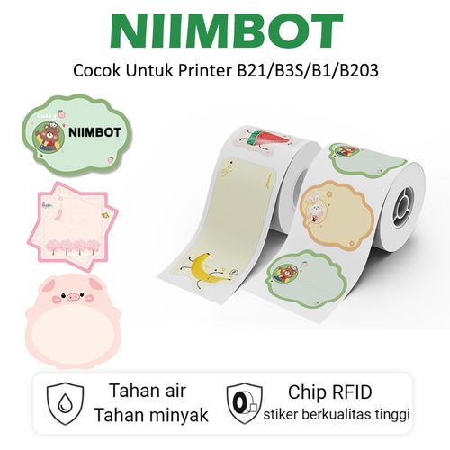 Jual NIIMBOT B2/B1/B203/B3S/B21PRO/B31 Kertas Label Termal Kertas Label ...